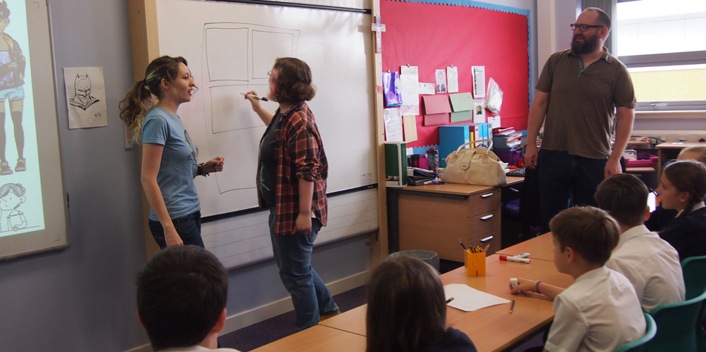 Comics in the Classroom – workshop at St. Clements Primary school ...